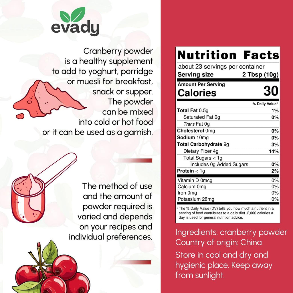 easy cranberry powder baking ingredient