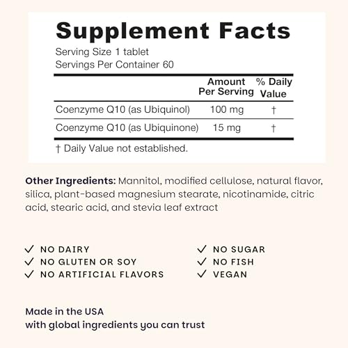 easy dissolve coq10 ubiquinol tablets