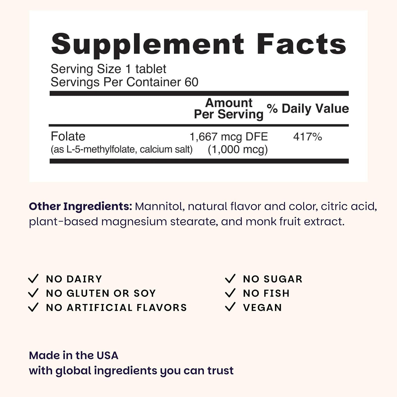easy dissolve folic acid supplements