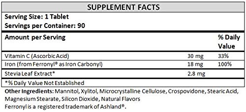 easy dissolve iron bisglycinate tablets