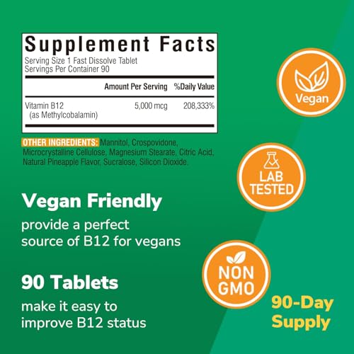 easy dissolve Vitamin B12 tablets