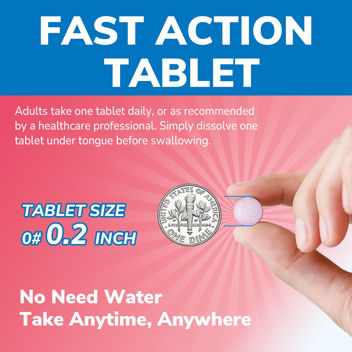easy dissolve Vitamin B12 tablets