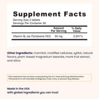 Easy dissolve Vitamin B6 tablets