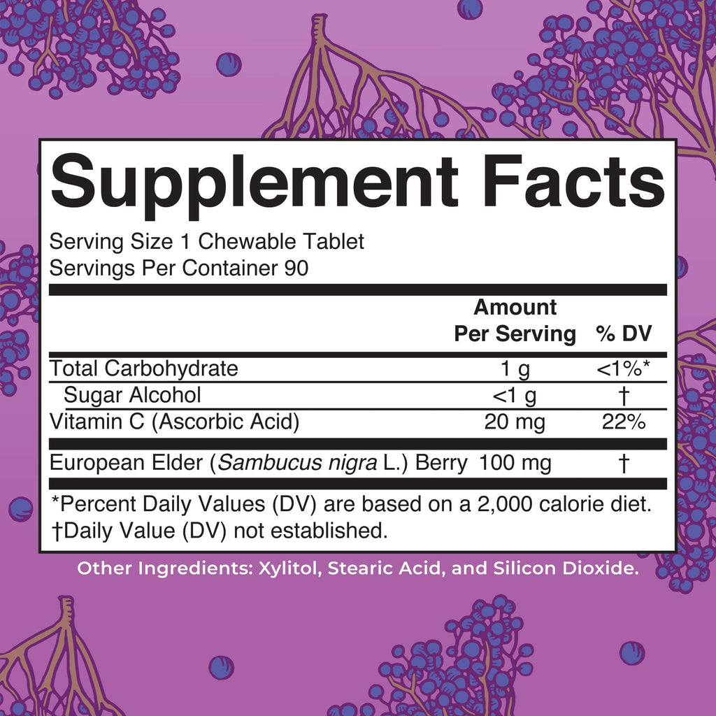 easy elderberry immune booster tablets