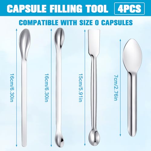Easy fill lab spoon for capsules
