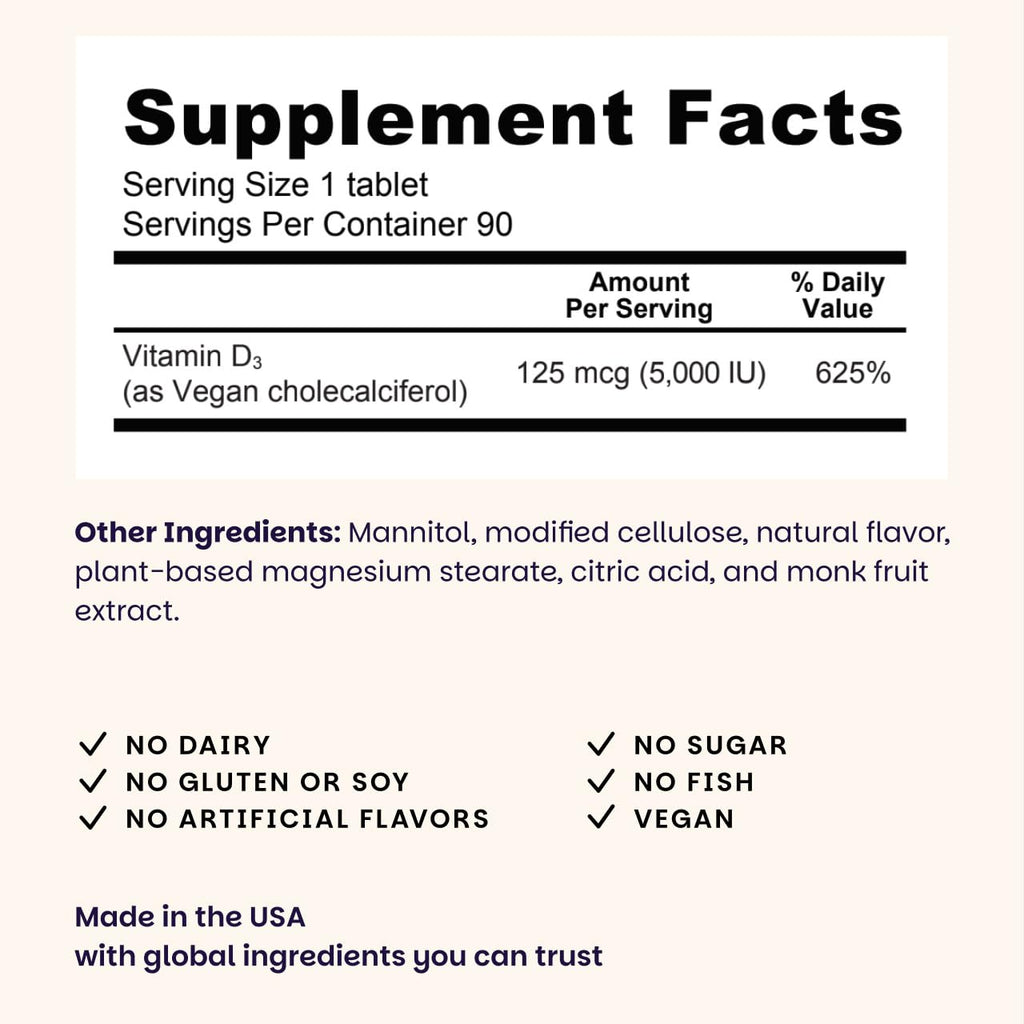 easy melt vitamin D supplements