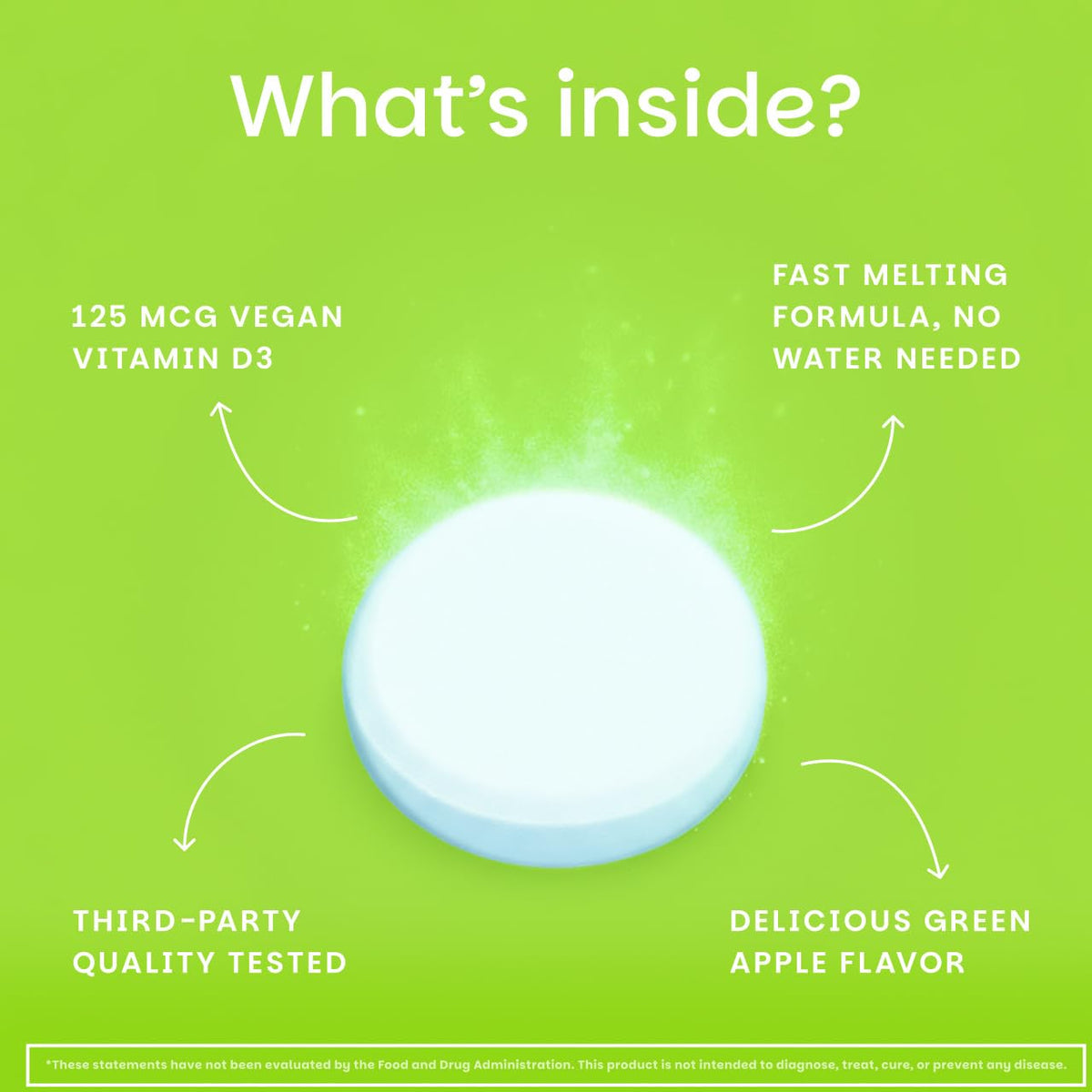 easy melt Vitamin D3 tablets
