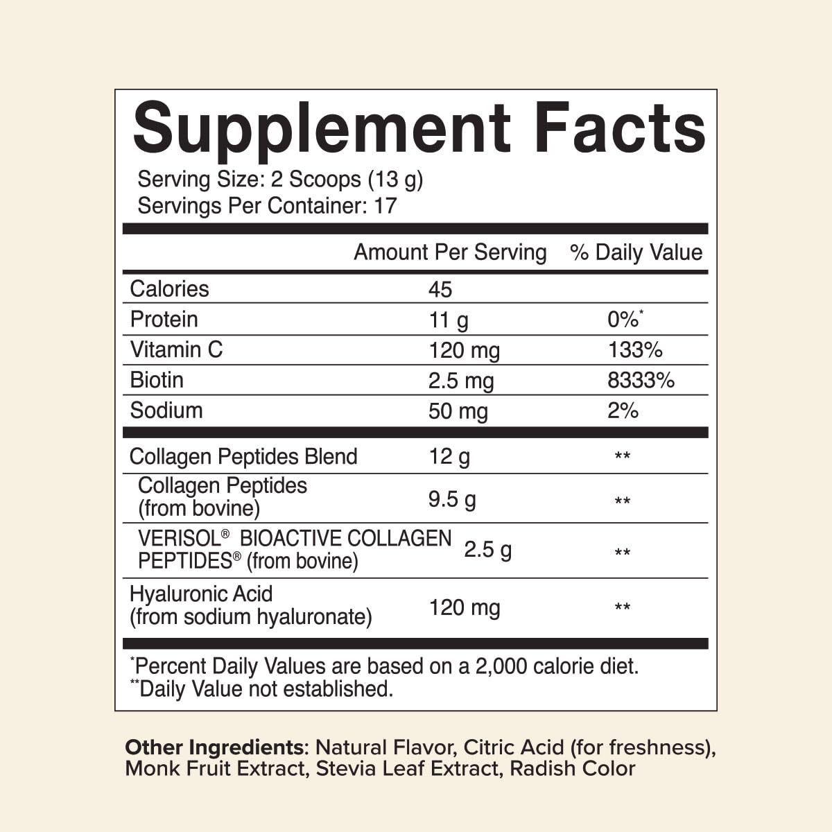 easy mix collagen peptides supplement