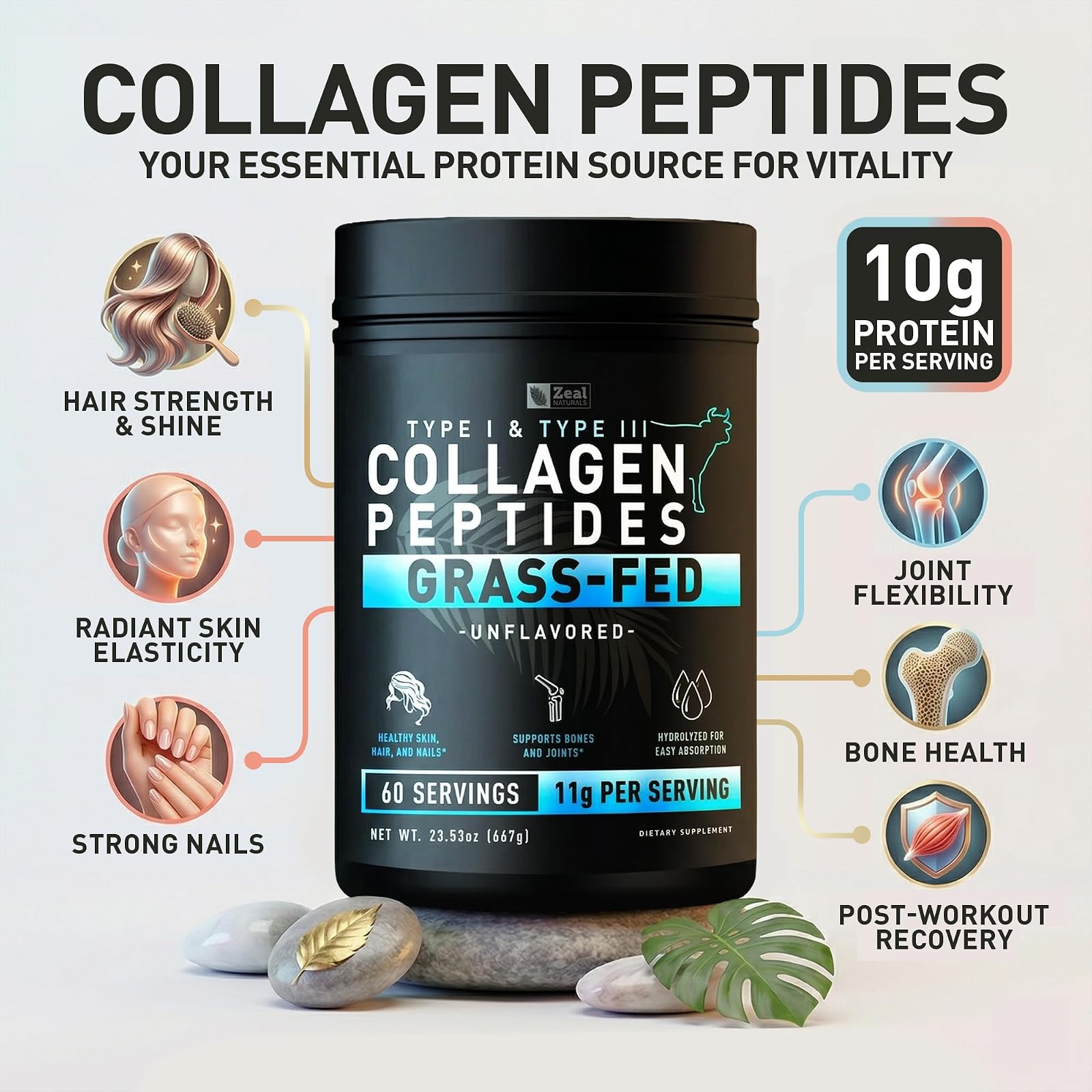 easy mix collagen powder supplement