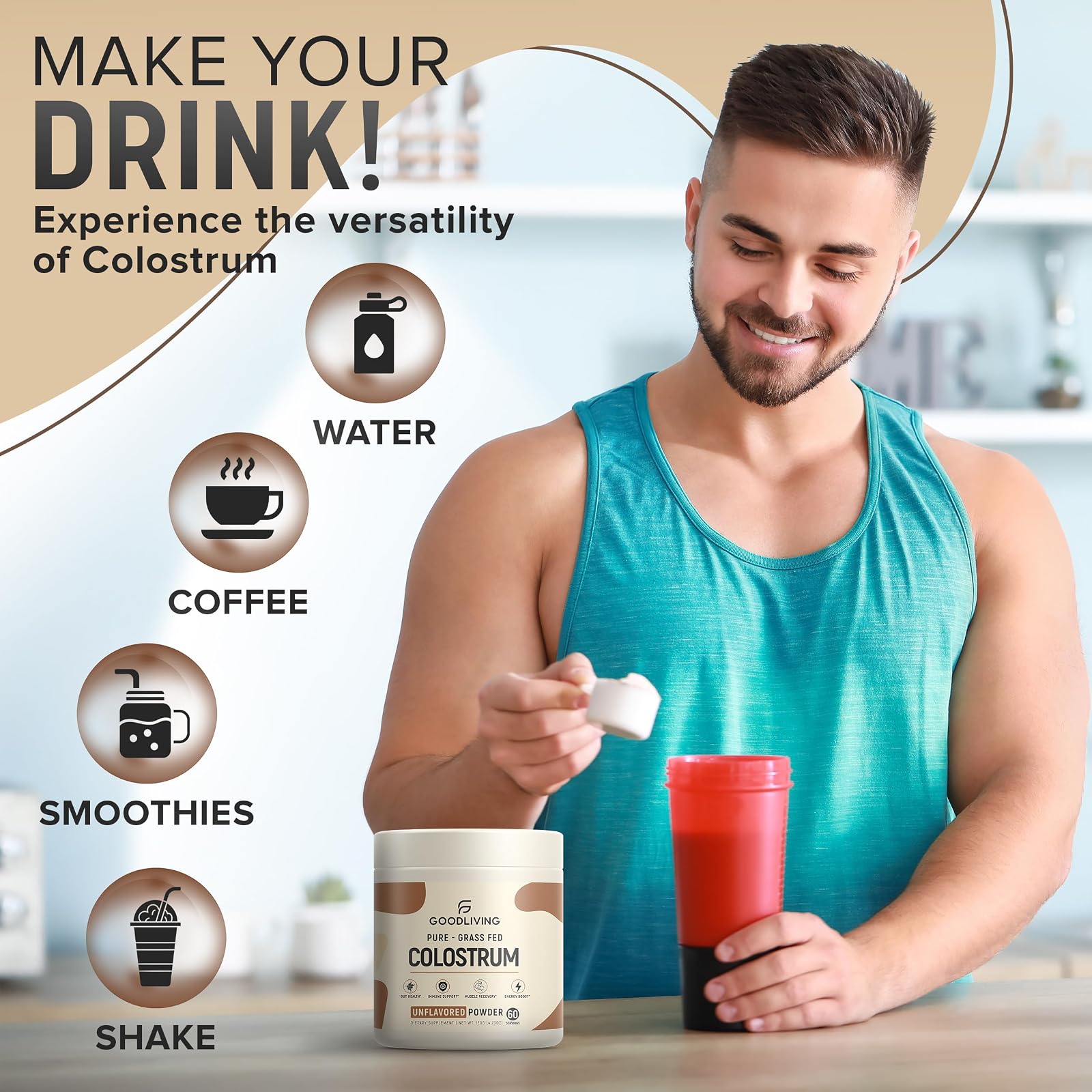 easy mix colostrum powder for smoothies