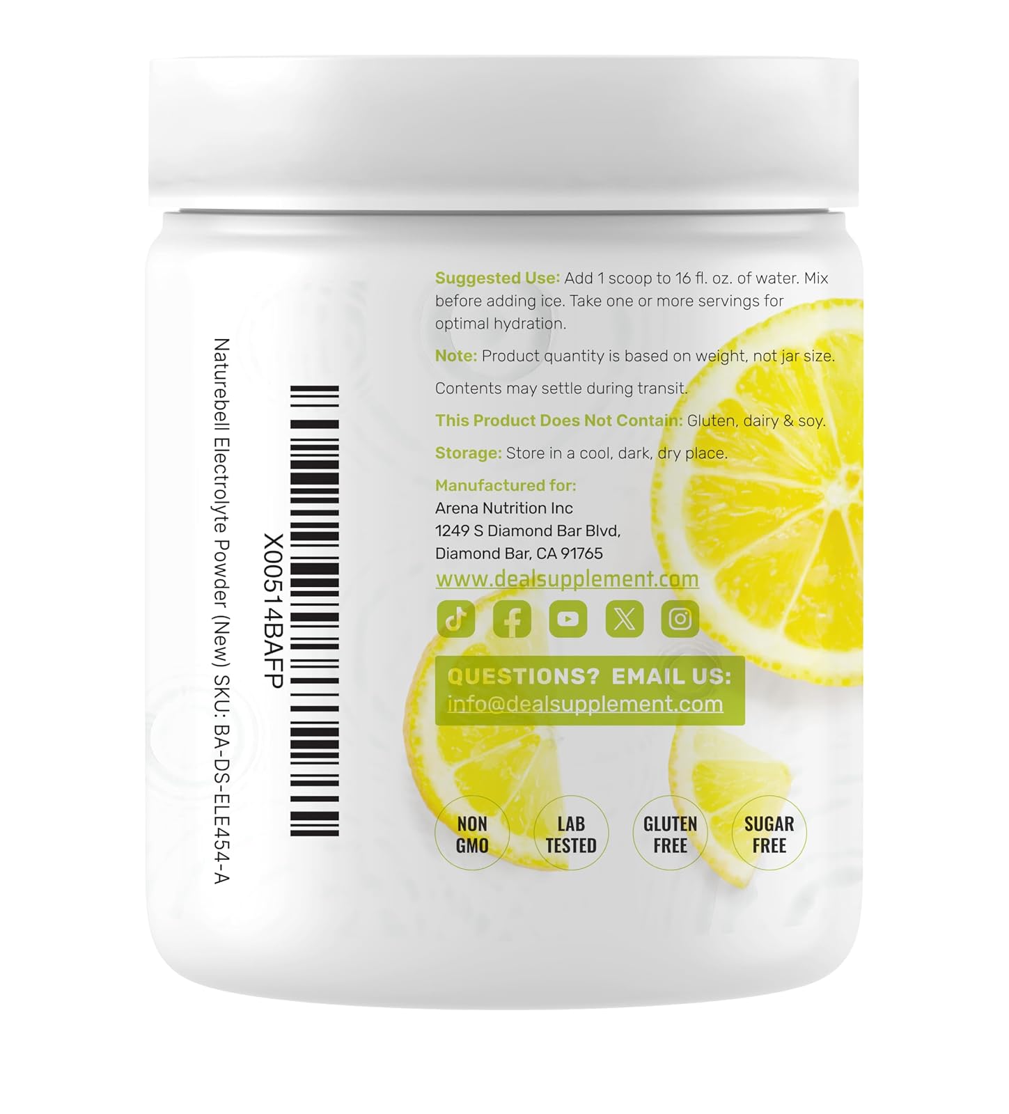 easy mix electrolyte powder for active lifestyle