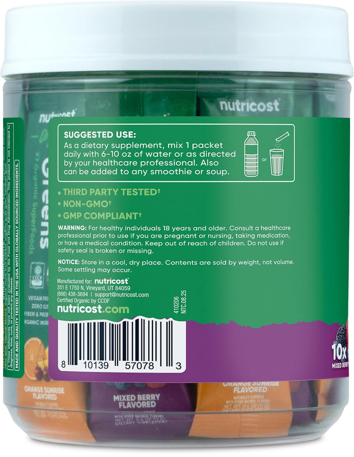 easy mix organic greens powders
