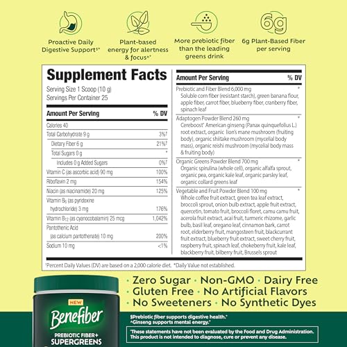 Easy mix prebiotic fiber powder
