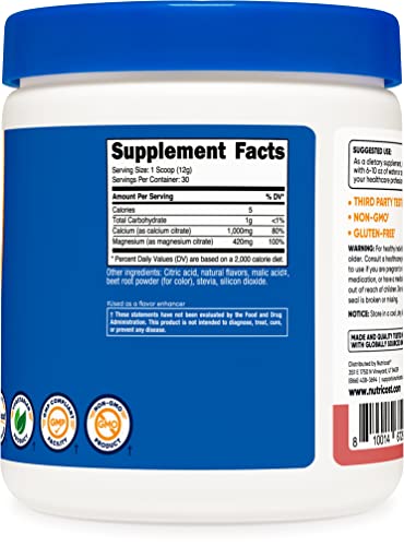Easy mixing calcium powder for drinks