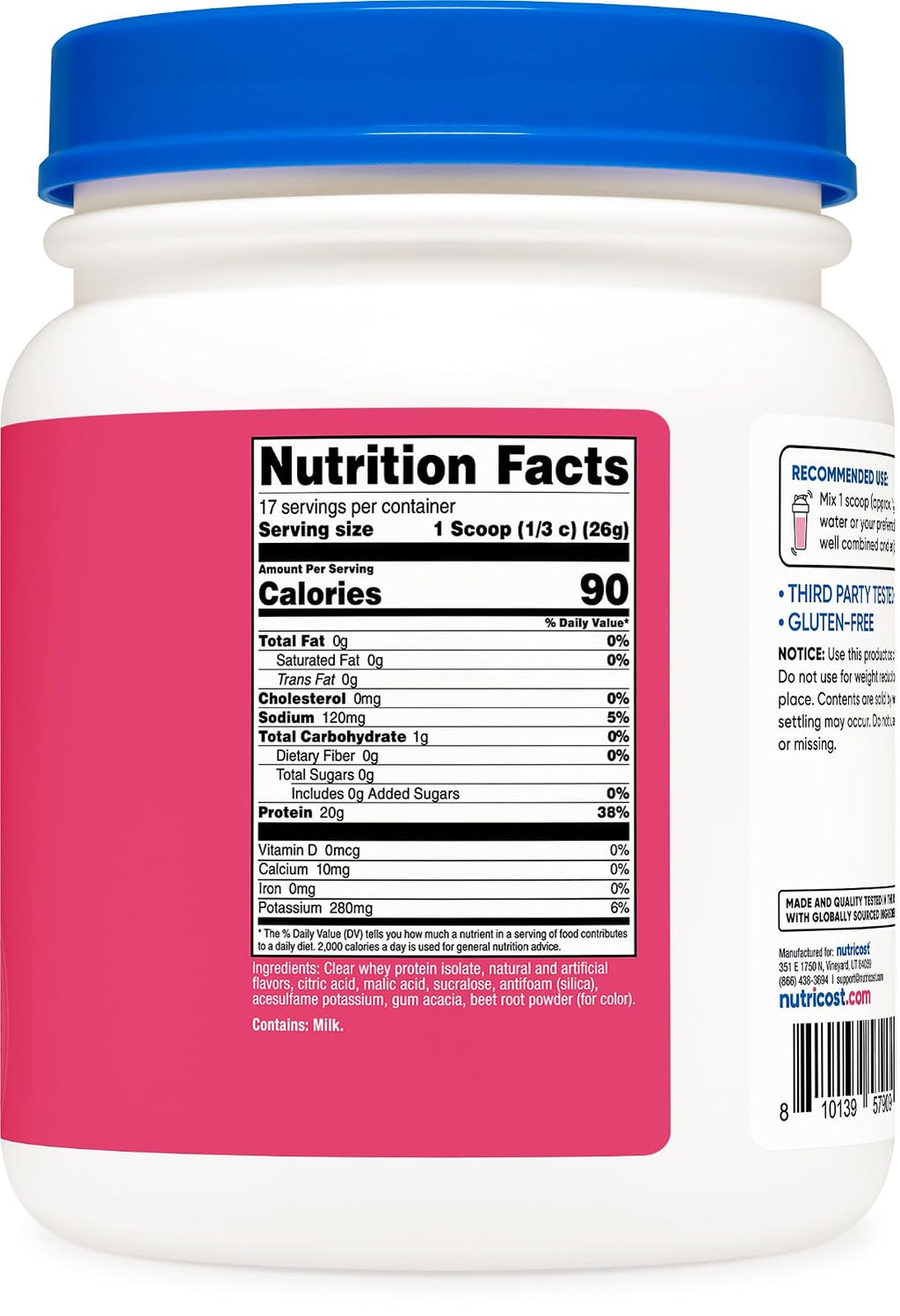 easy-mixing clear whey protein isolate