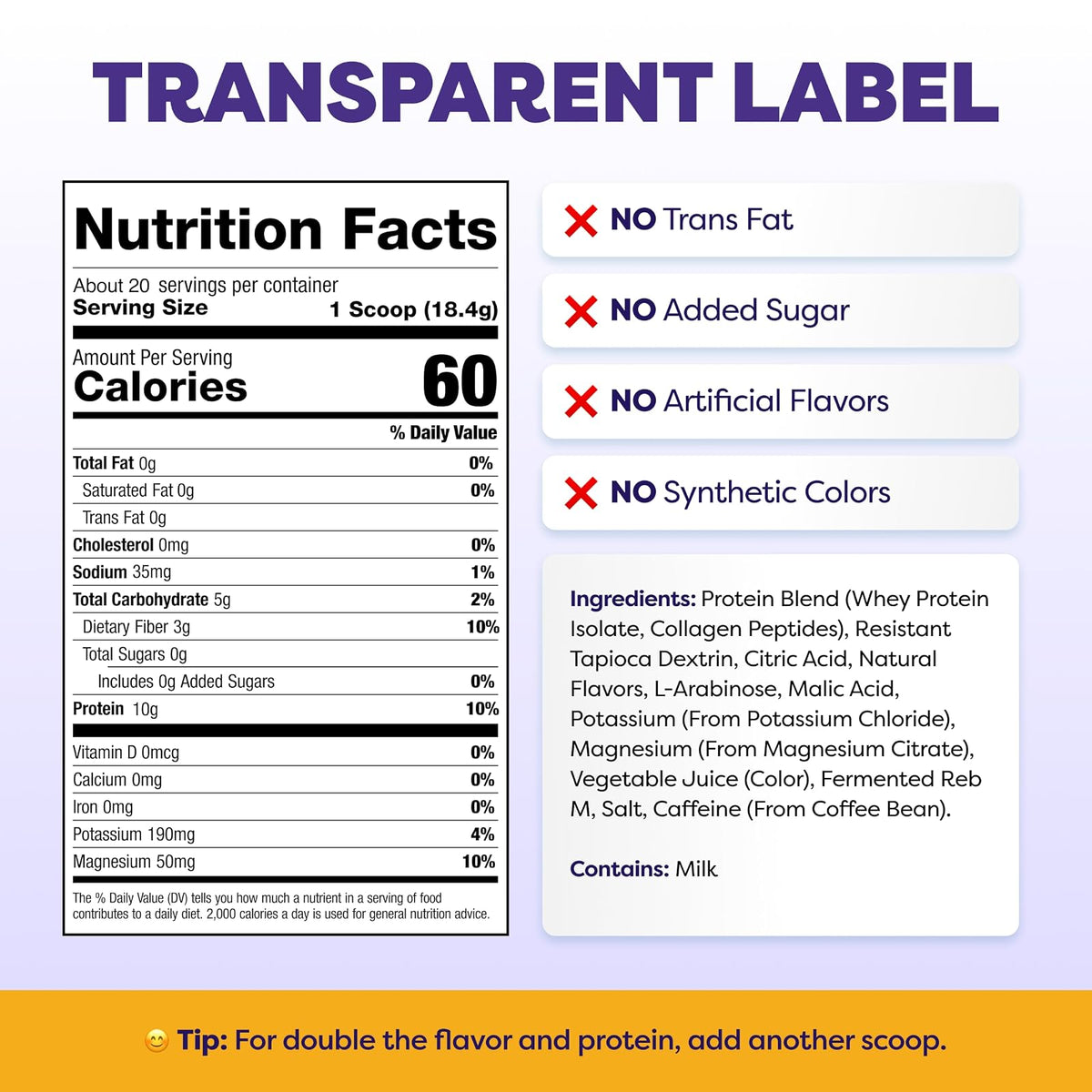 easy-mixing clear whey protein