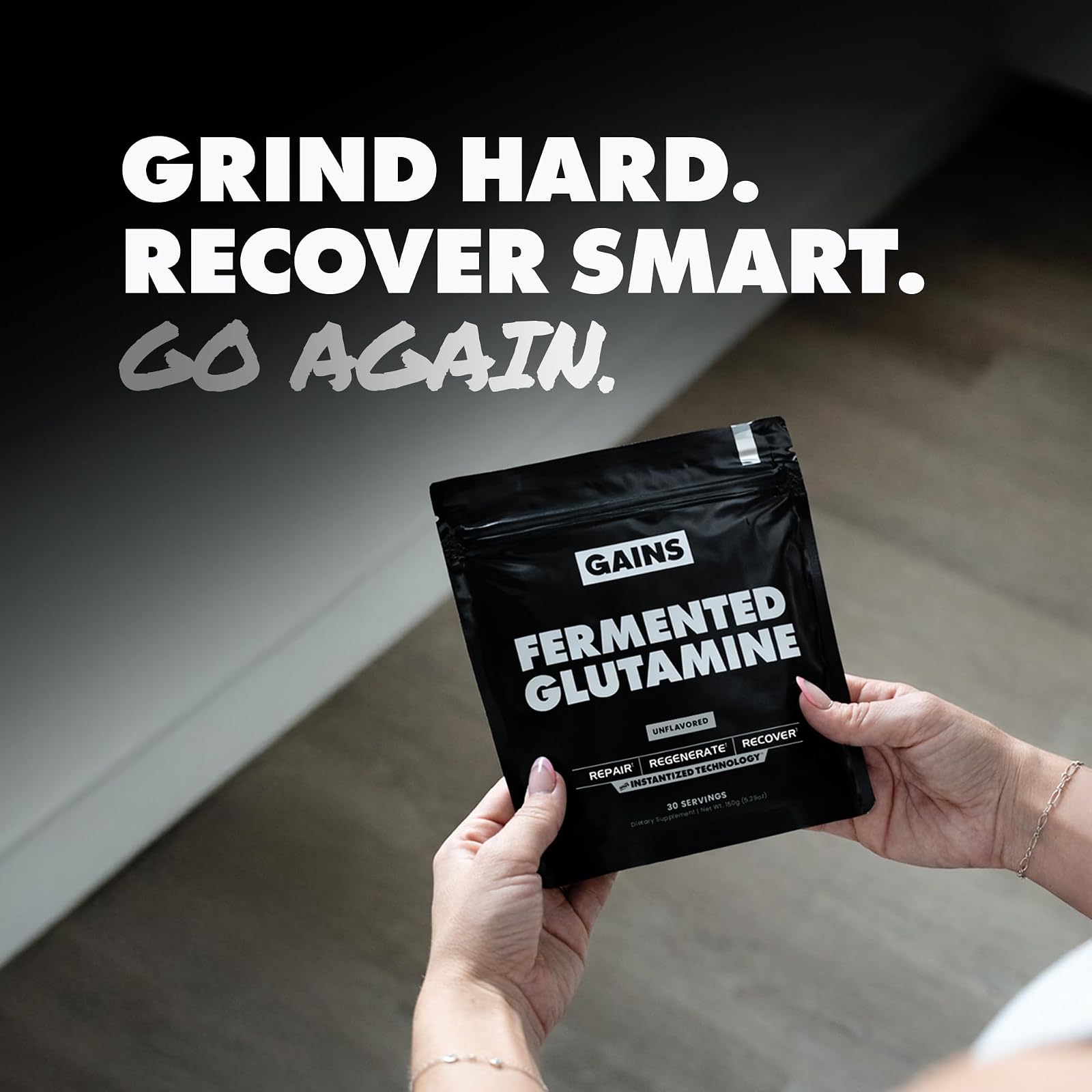 easy-mixing l-glutamine supplement