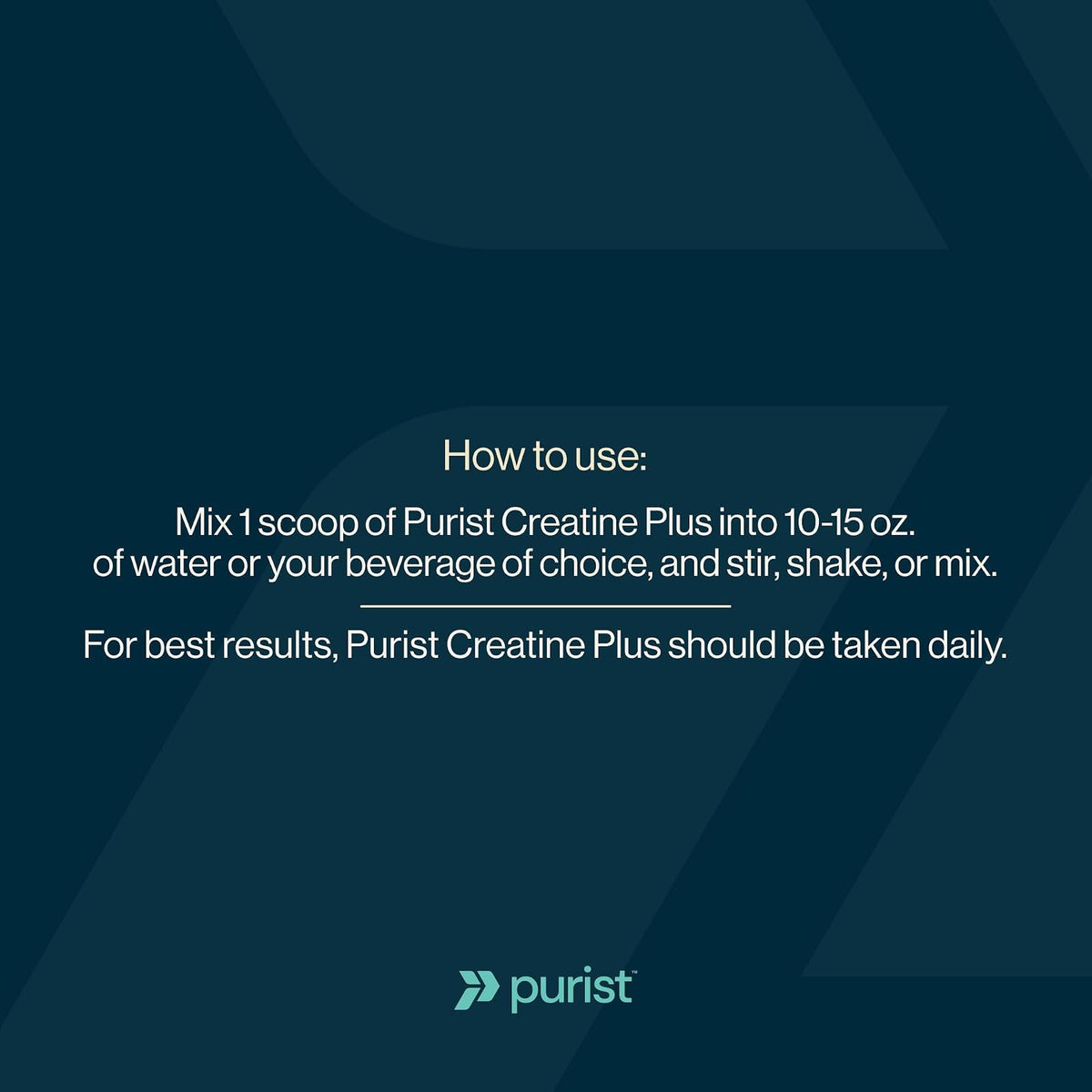 easy-mixing PURIST creatine formula