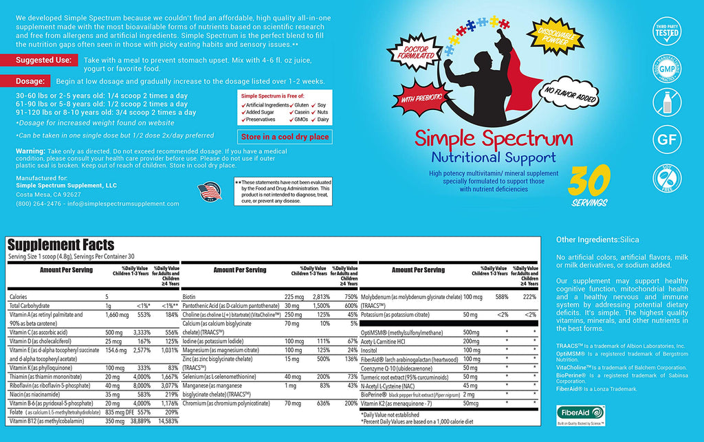 easy nutrition with blended vitamin powder
