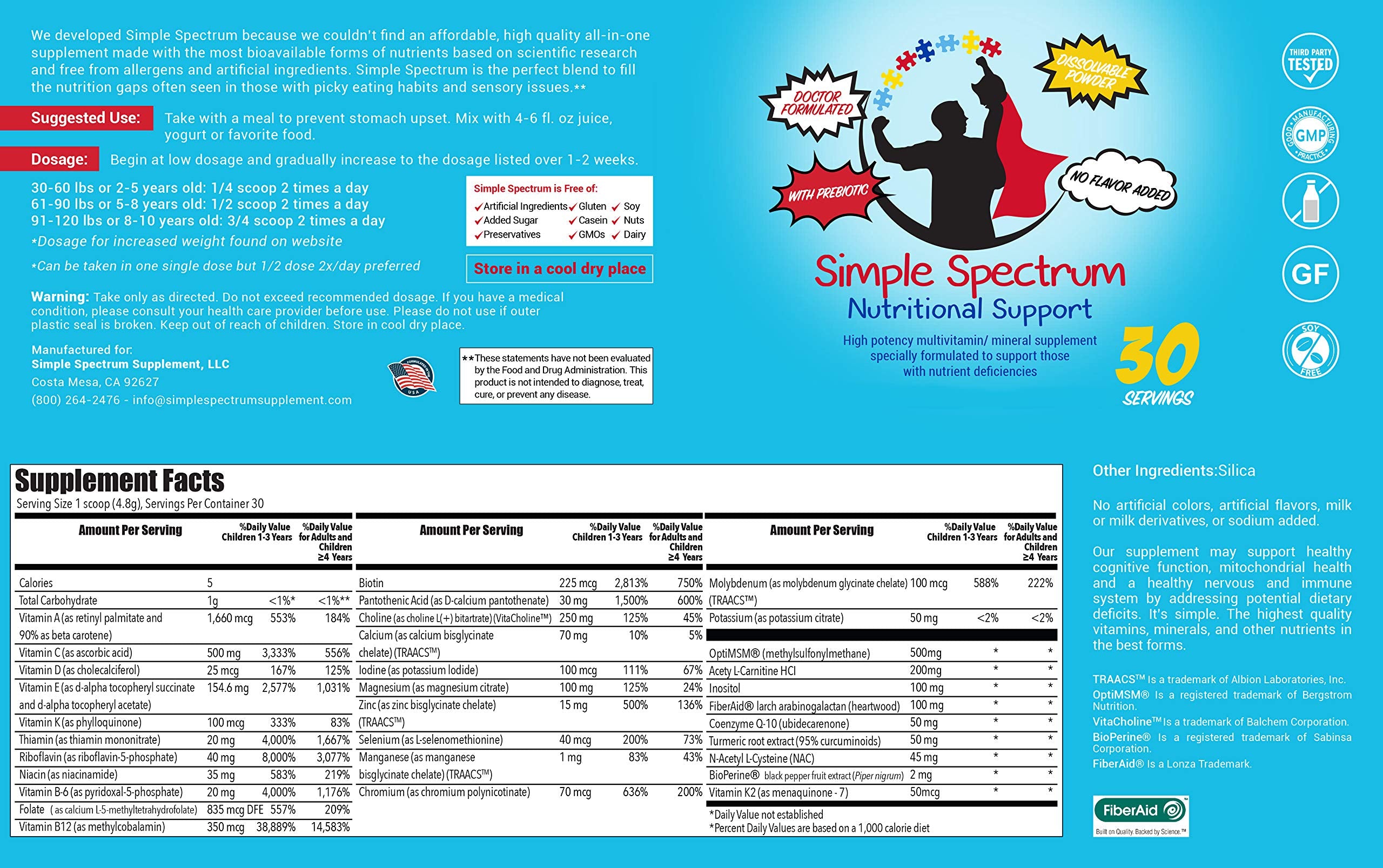 easy nutrition with blended vitamin powder