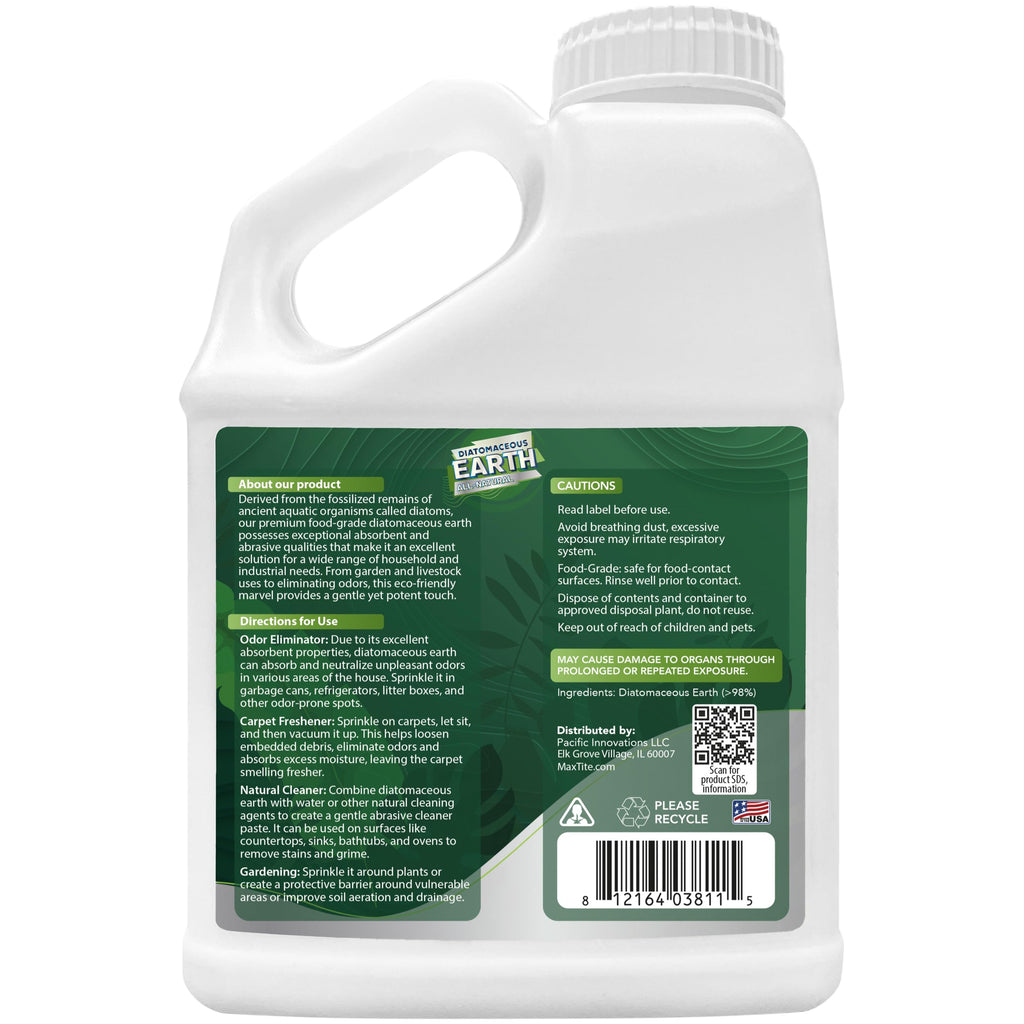easy pour diatomaceous earth bottle