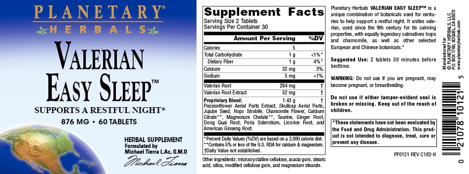 easy sleep support with valerian
