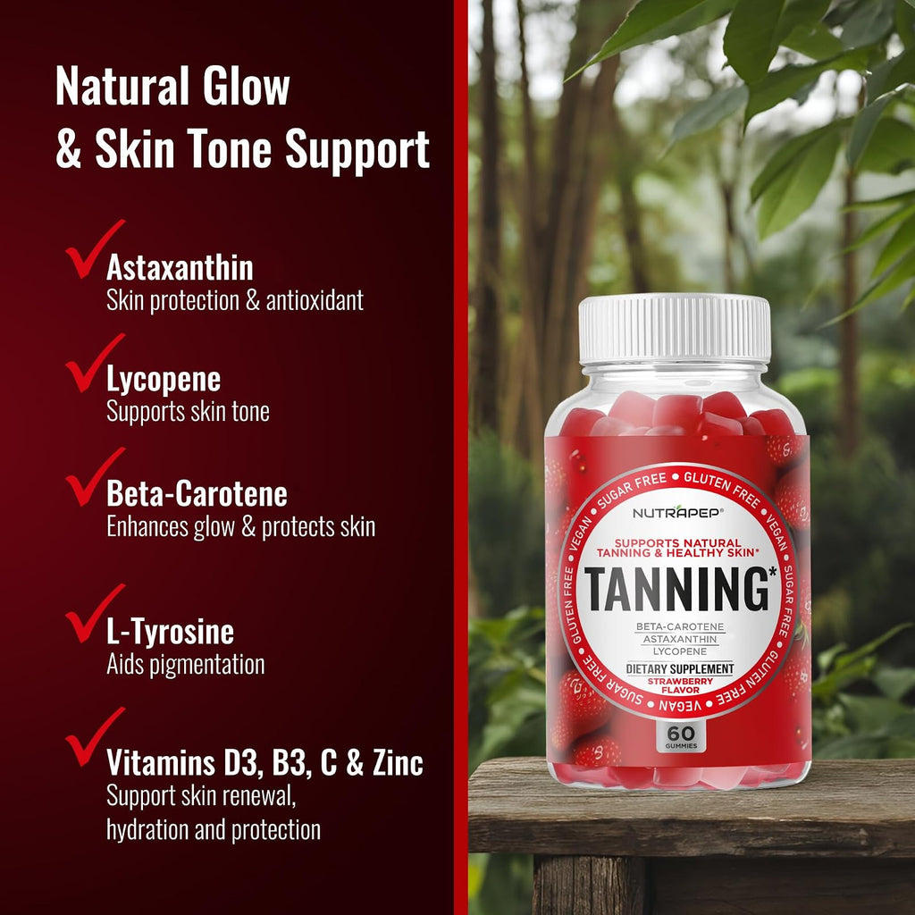 easy tanning solution with NutraPep gummies