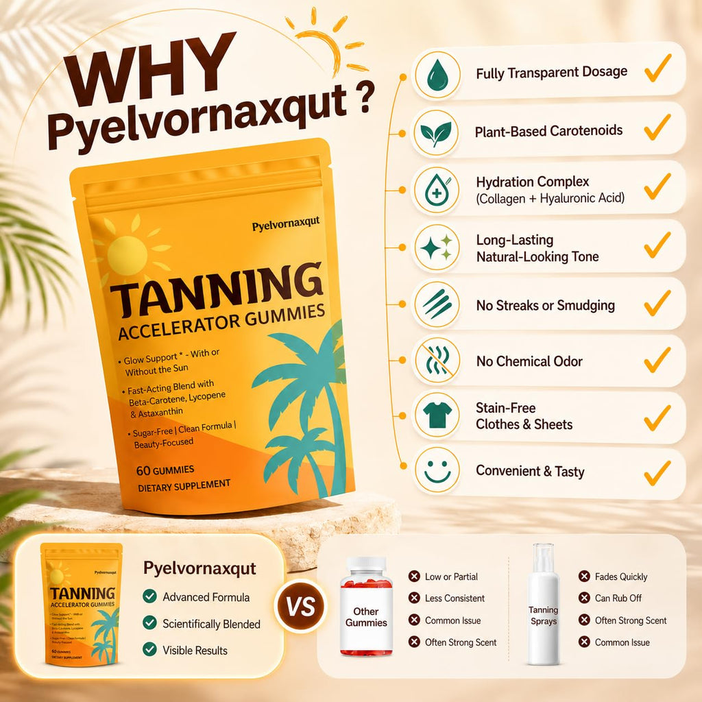 Easy tanning with Golden Glow gummies