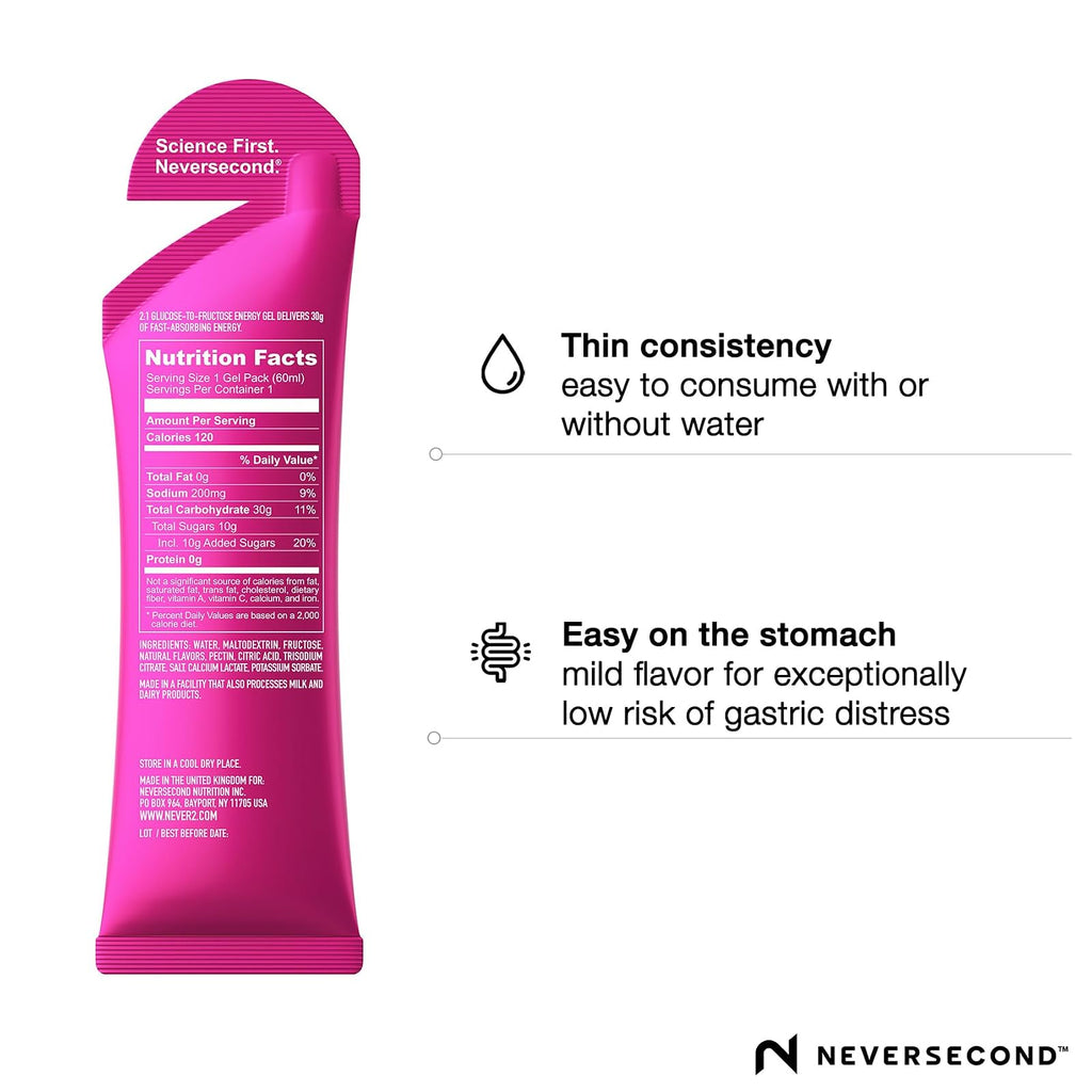 easy-to-carry energy gel packets