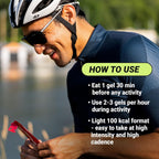 easy-to-carry energy gel packets