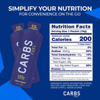 easy-to-carry energy gel packets