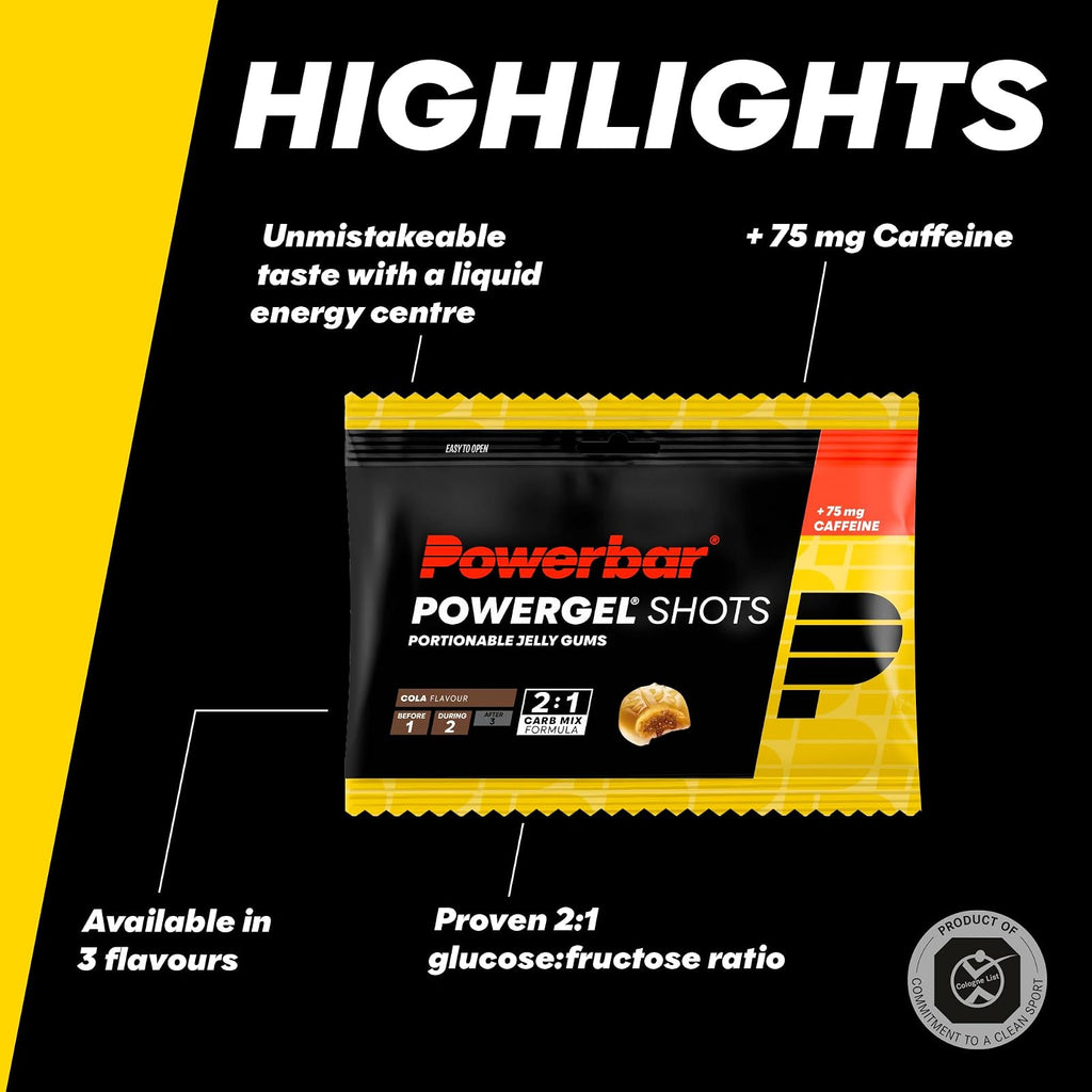 easy-to-carry PowerGel energy packs