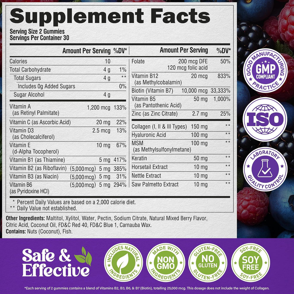 easy to chew biotin gummies