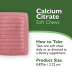 Easy-to-chew calcium citrate for adults