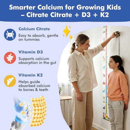 Easy-to-chew calcium citrate for children