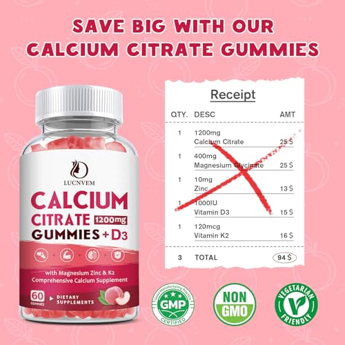 easy-to-chew calcium citrate for men
