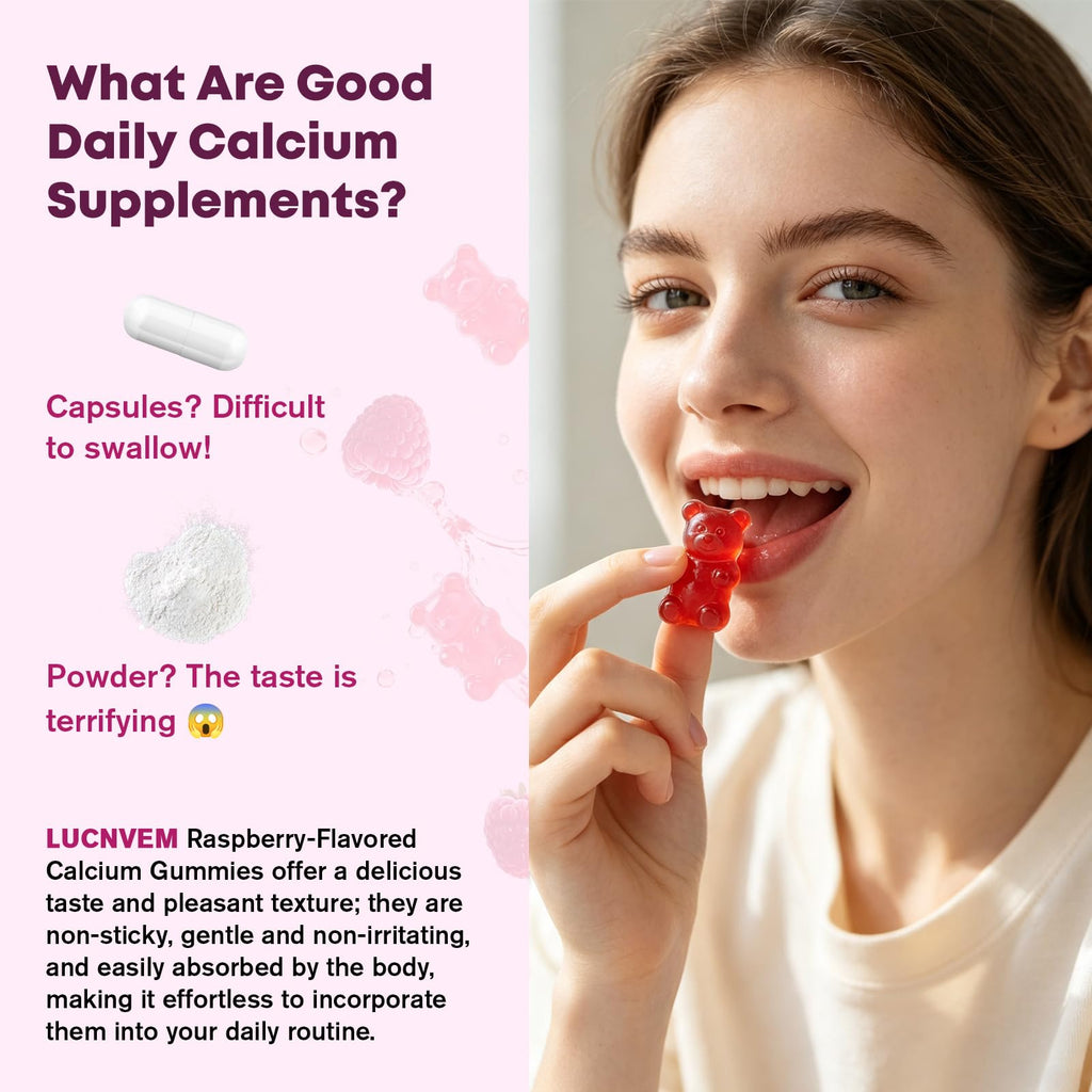 Easy-to-chew calcium citrate gummies