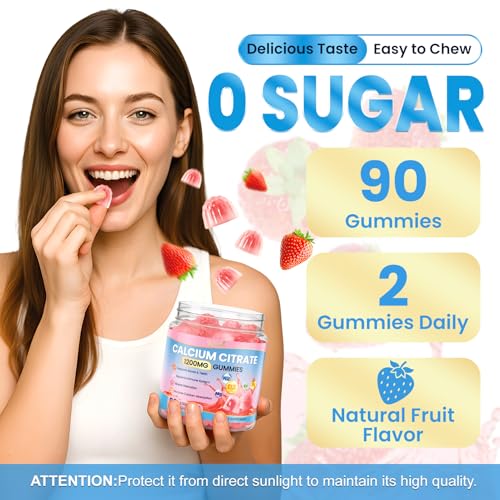 Easy to chew Calcium Citrate gummies
