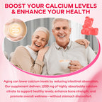 Easy-to-chew calcium citrate gummies