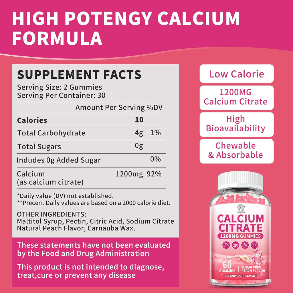 easy-to-chew calcium citrate gummies