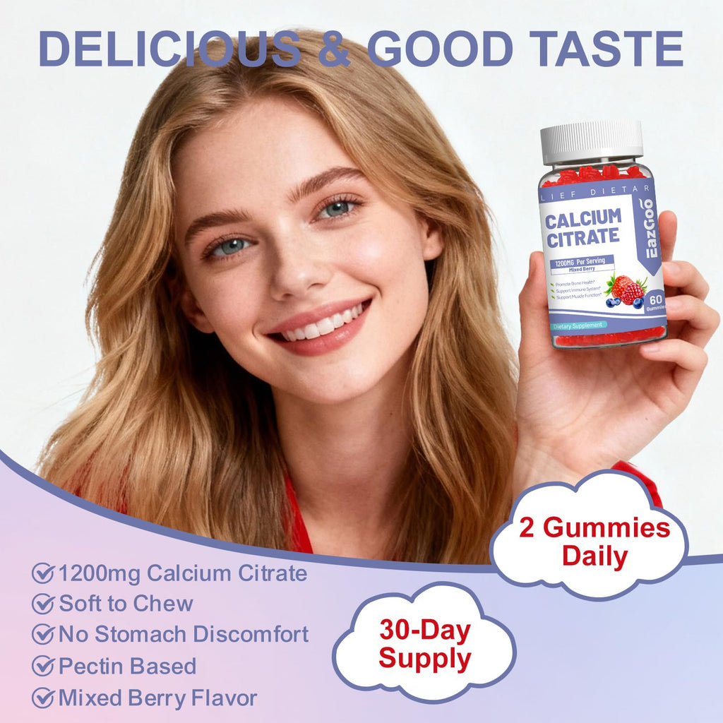 easy to chew calcium citrate gummies