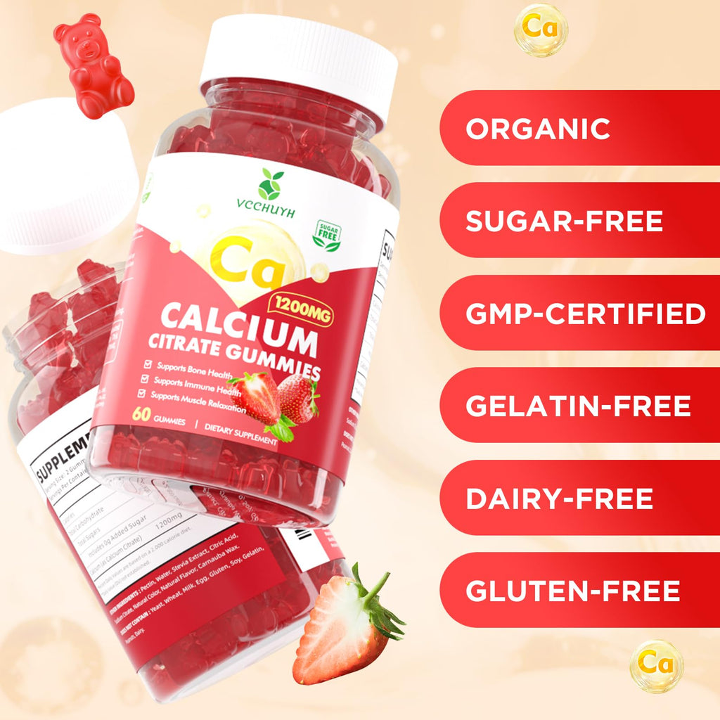 easy to chew calcium citrate gummies