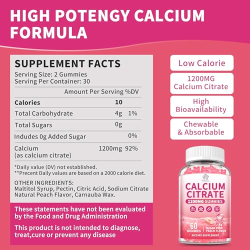 easy-to-chew calcium citrate gummies