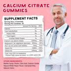 Easy-to-chew calcium citrate gummies