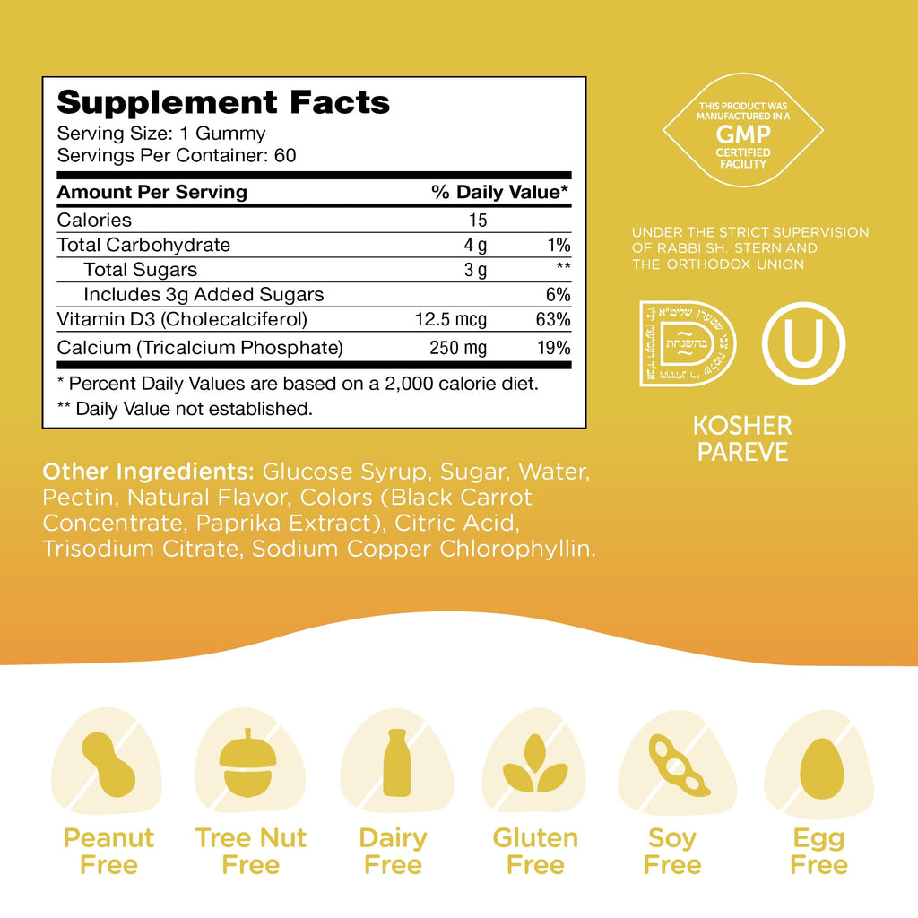Easy-to-chew calcium for kids
