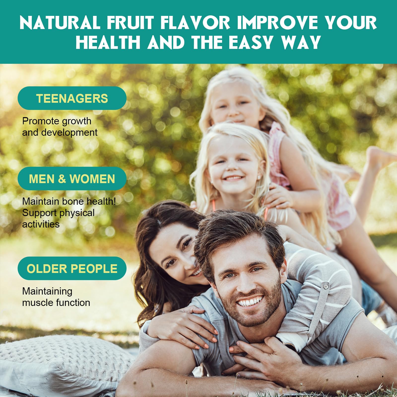 easy to chew calcium gummies for adults
