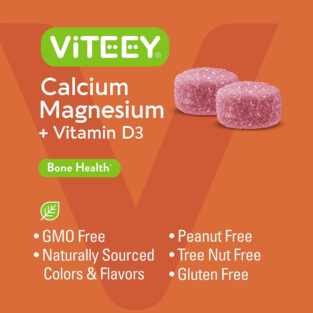 Easy-to-chew calcium gummies for adults