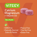 Easy-to-chew calcium gummies for adults
