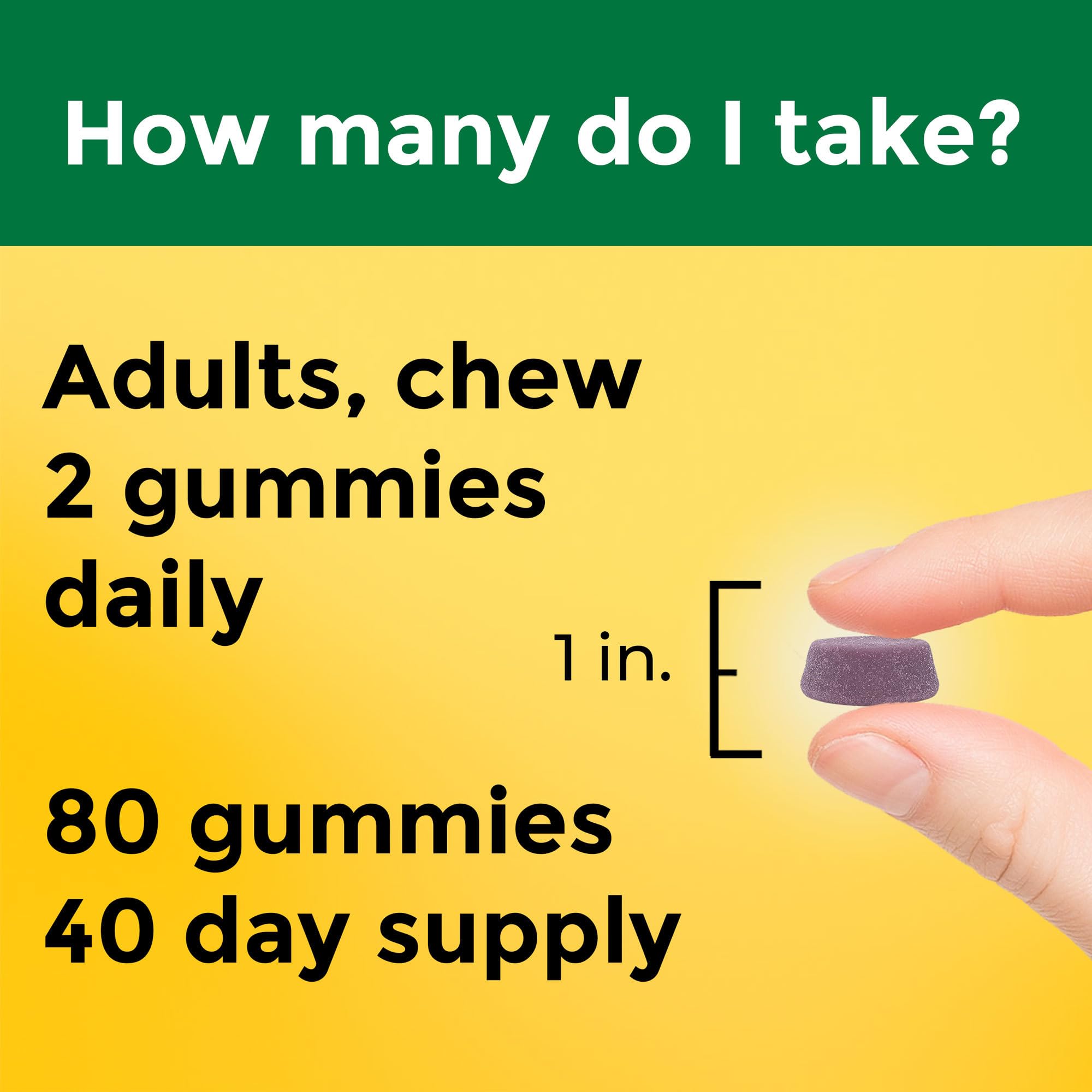 Easy-to-chew calcium gummies for adults