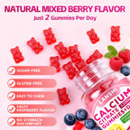 Easy-to-chew calcium gummies for adults